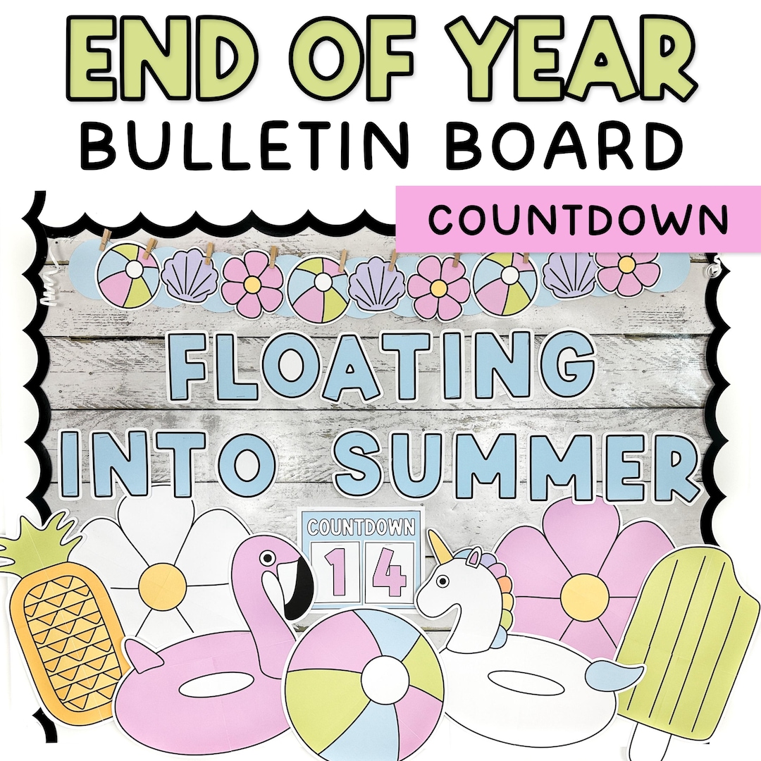 Summer Bulletin Board Kit, End of Year Bulletin Board, PLUS Countdown ...