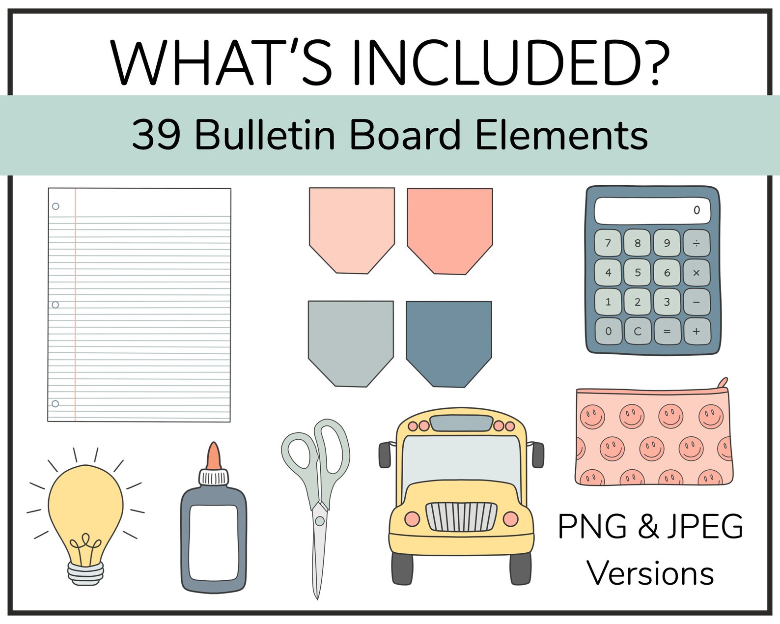 Back to School Bulletin Board Kit With a Student Back to School ...