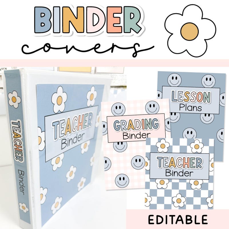 Binder Covers Printable - Etsy