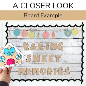 Gingerbread House Craft to Co-create a Christmas Bulletin Board, Winter ...