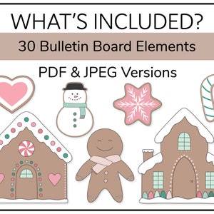 Gingerbread Bulletin Board Kit Makes for the Perfect Winter Bulletin ...