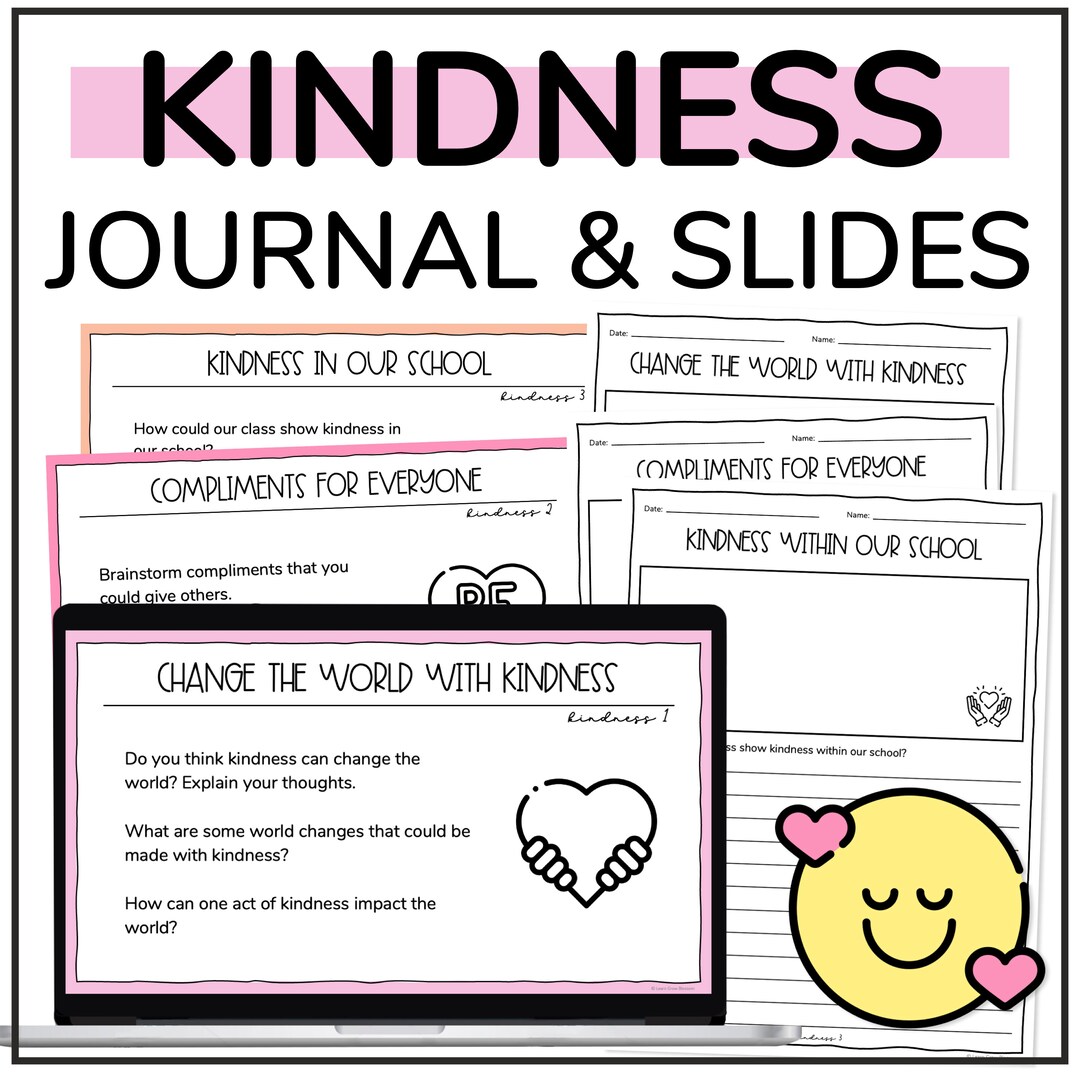 Kindness Activities Including Kindness Journal & Sharing Circle Prompts ...