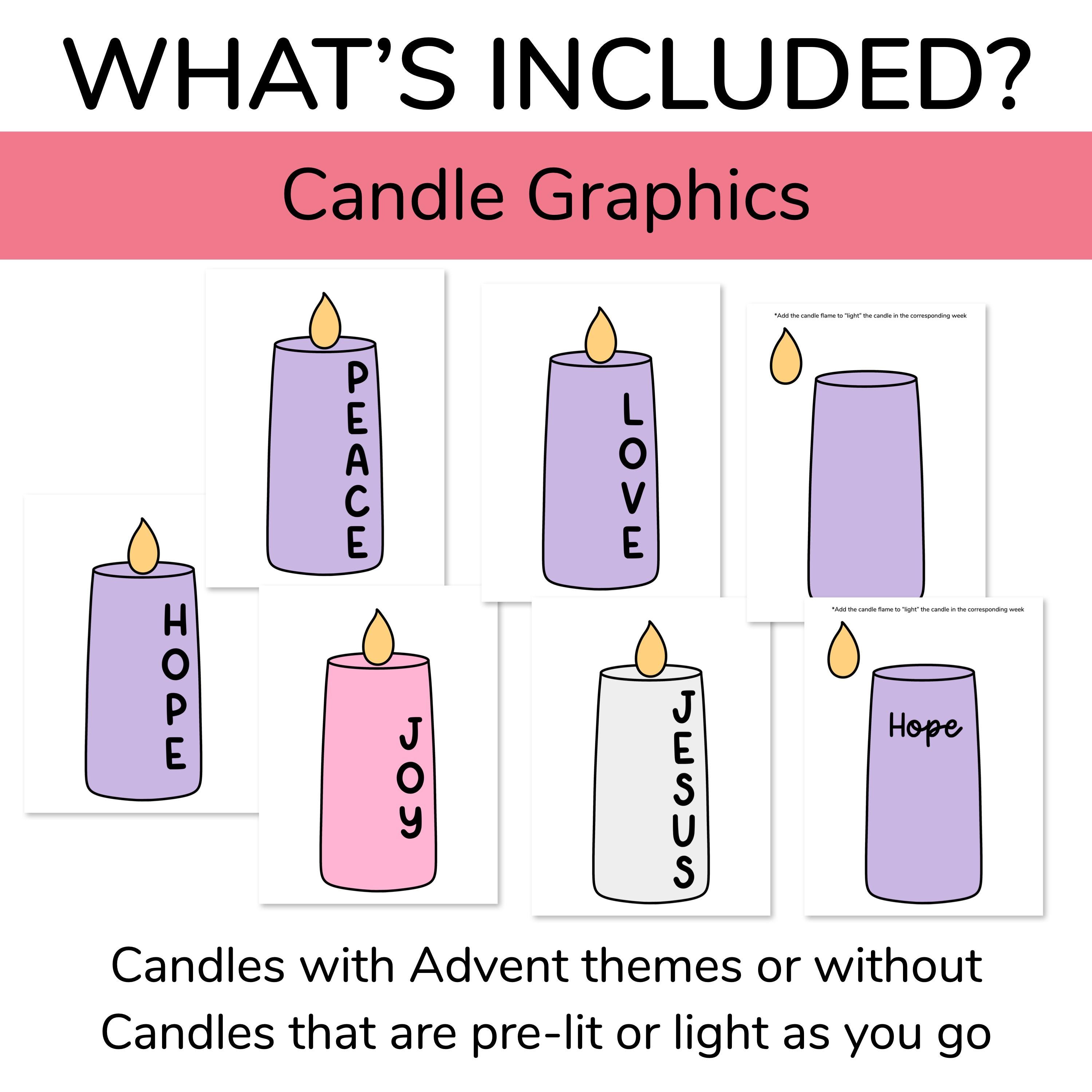 Advent Bulletin Board for Catholic Advent Wreath Display - Etsy