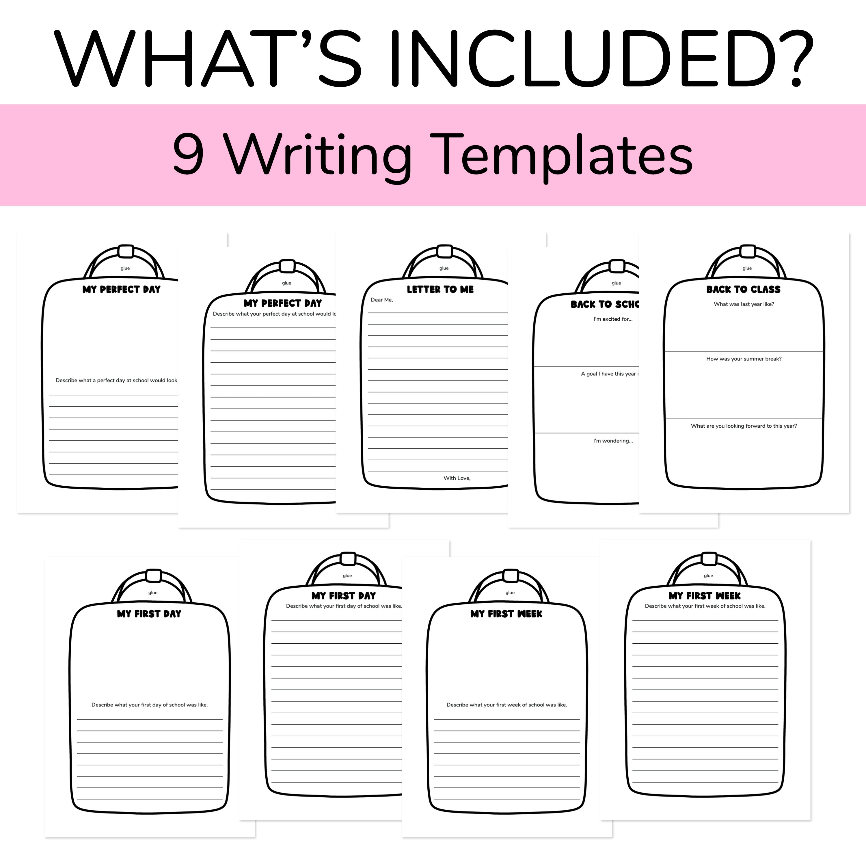 Backpack Writing Craft for Welcome Back to School Bulletin Board - Etsy