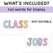 Composition Notebook Decor Class Jobs Editable & Classroom Job ...