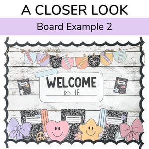 Welcome Back to School Bulletin Board for Composition Notebook ...
