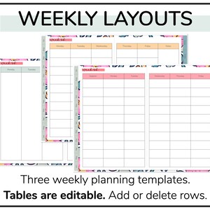 Floral Google Slides Teacher Planner | Undated Digital Teacher Planner ...