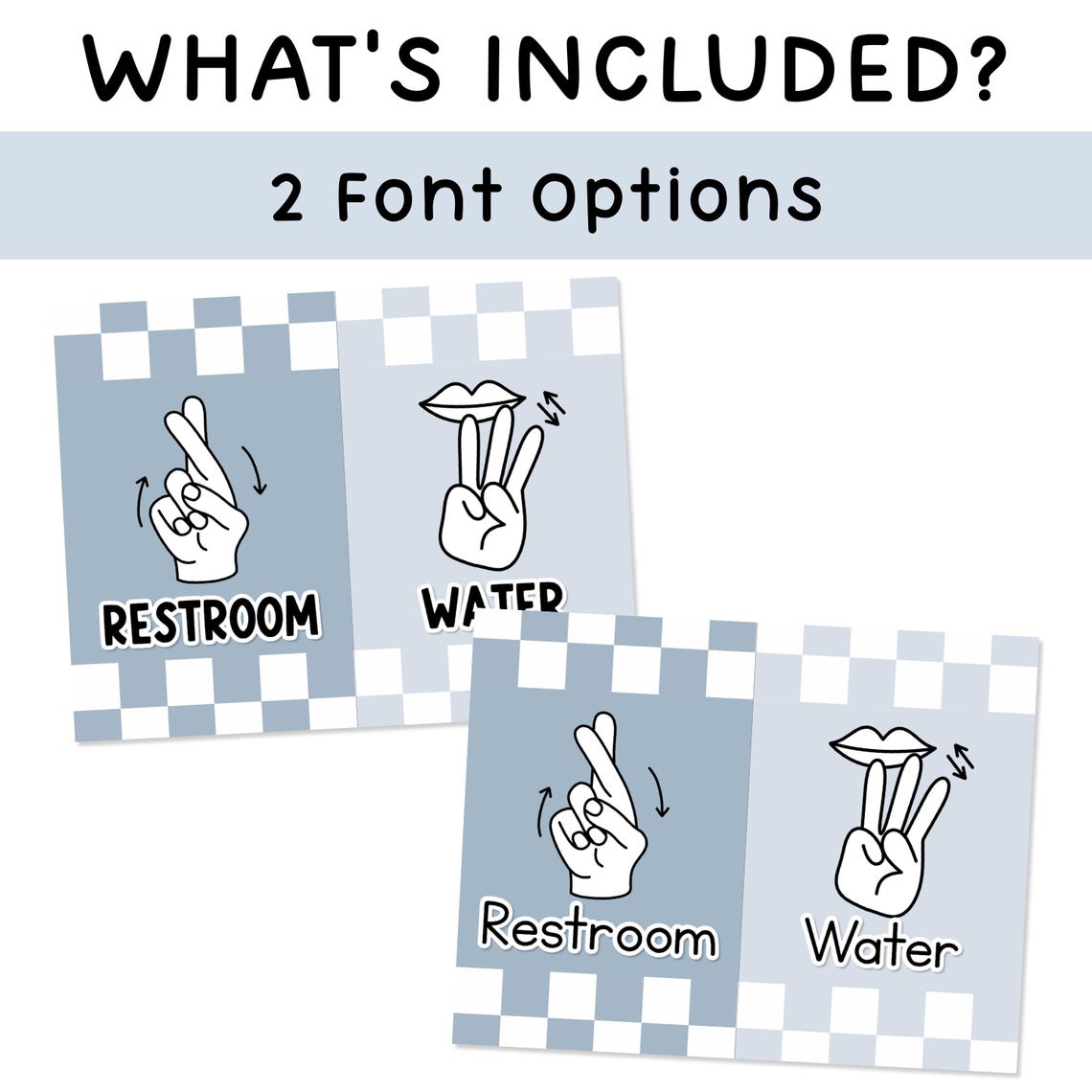 Boho Hand Signal Posters & ASL Sign Language Hand Signals - Editable ...