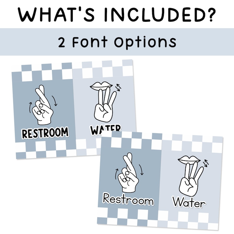 Boho Hand Signal Posters & ASL Sign Language Hand Signals - Editable ...