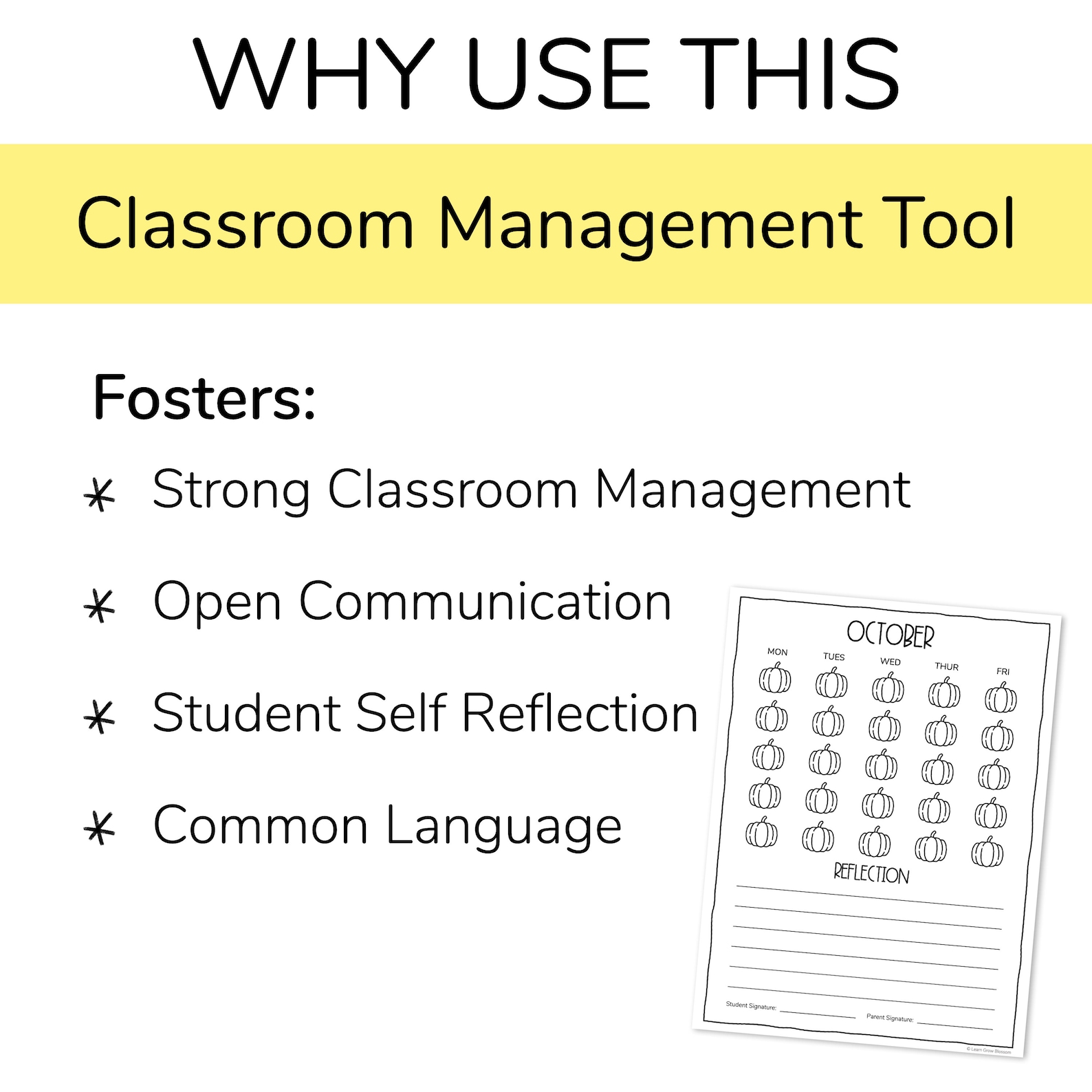 Classroom Behavior Chart & Behavior Tracker A Vital Classroom ...