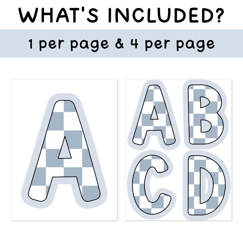 Boho Bulletin Board Letters & Printable Bulletin Board Letters - Etsy