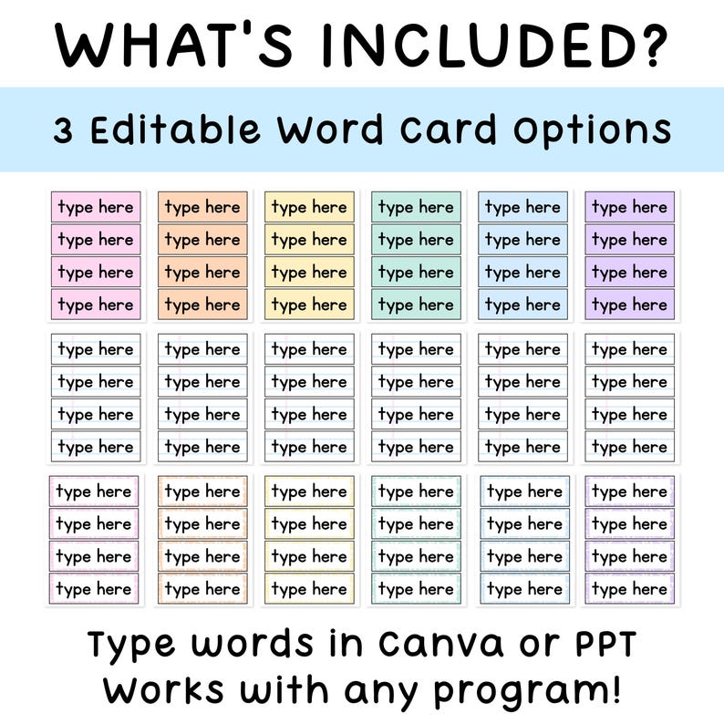 Pastel Word Wall Template, Word Wall Letters, Header & Banner, for ...