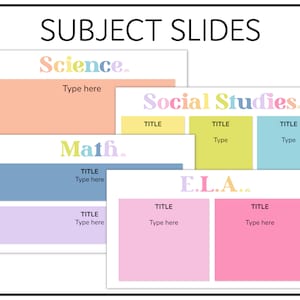 Google Slides™ Template for Teachers Including Morning Slides, Class ...