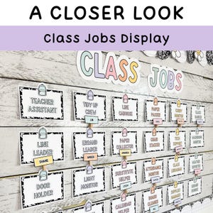 Composition Notebook Decor Class Jobs Editable & Classroom Job ...