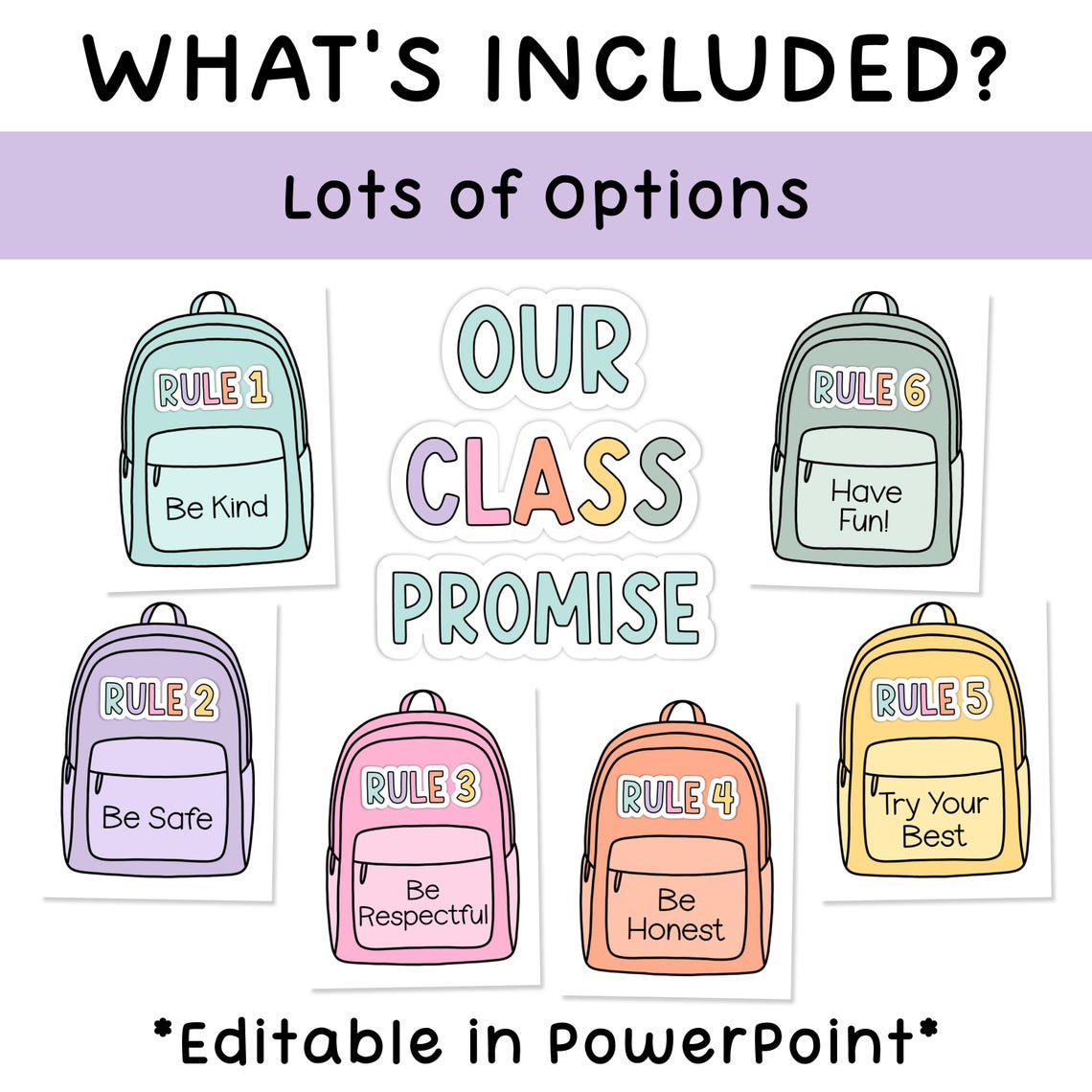 Composition Classroom Agreements, Our Class Promise, Norms, Rules ...