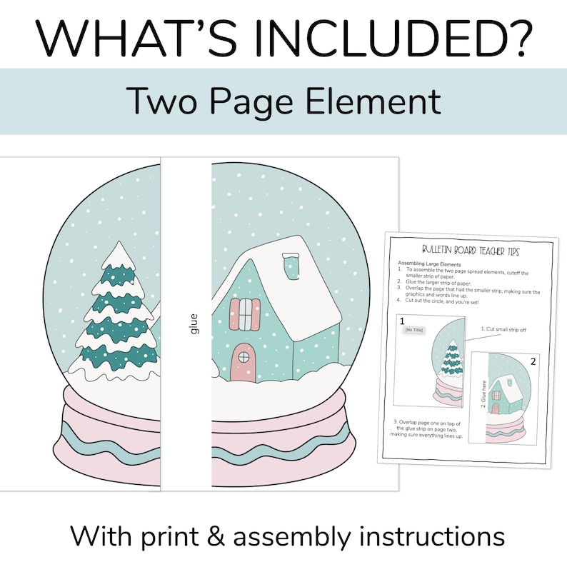 Winter Bulletin Board Kit - Snowman Door Decor or Winter Door Decor - Etsy