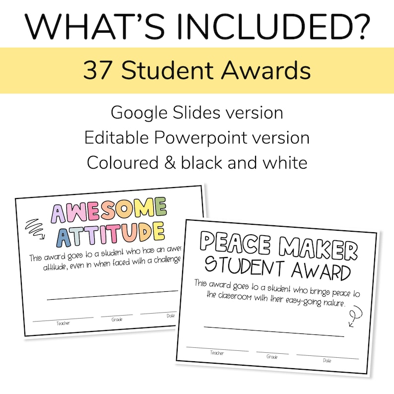 End of Year Awards - Student Awards but Make It Student Choice Awards ...