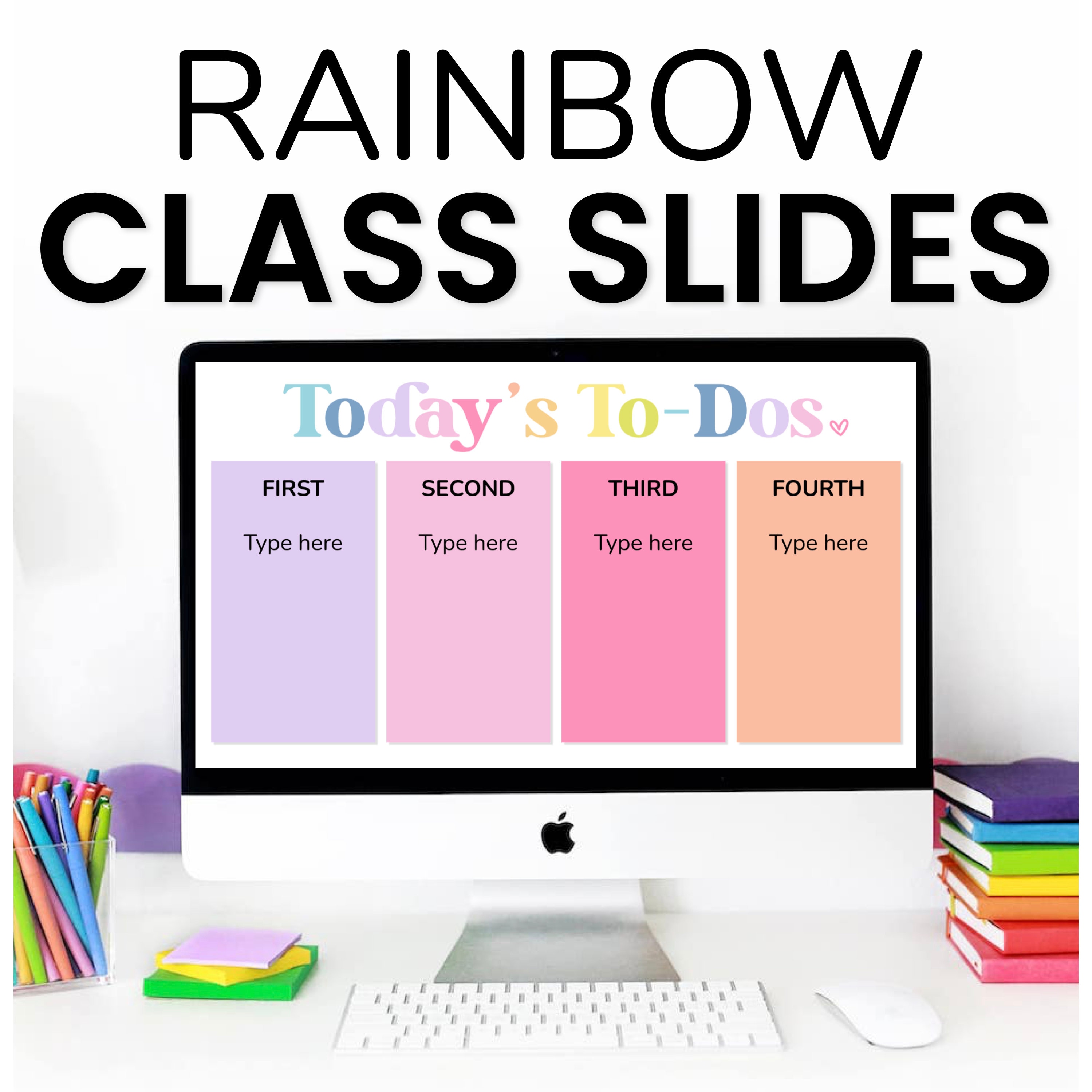 Google Slides™ Template for Teachers Including Morning Slides, Class ...
