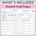 Student Goal Setting Kit: Goals Bulletin Board, Student SMART Goal ...