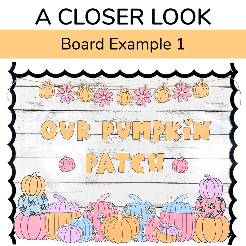 Fall Bulletin Board Kit, October Bulletin Board, Pumpkin Bulletin Board ...