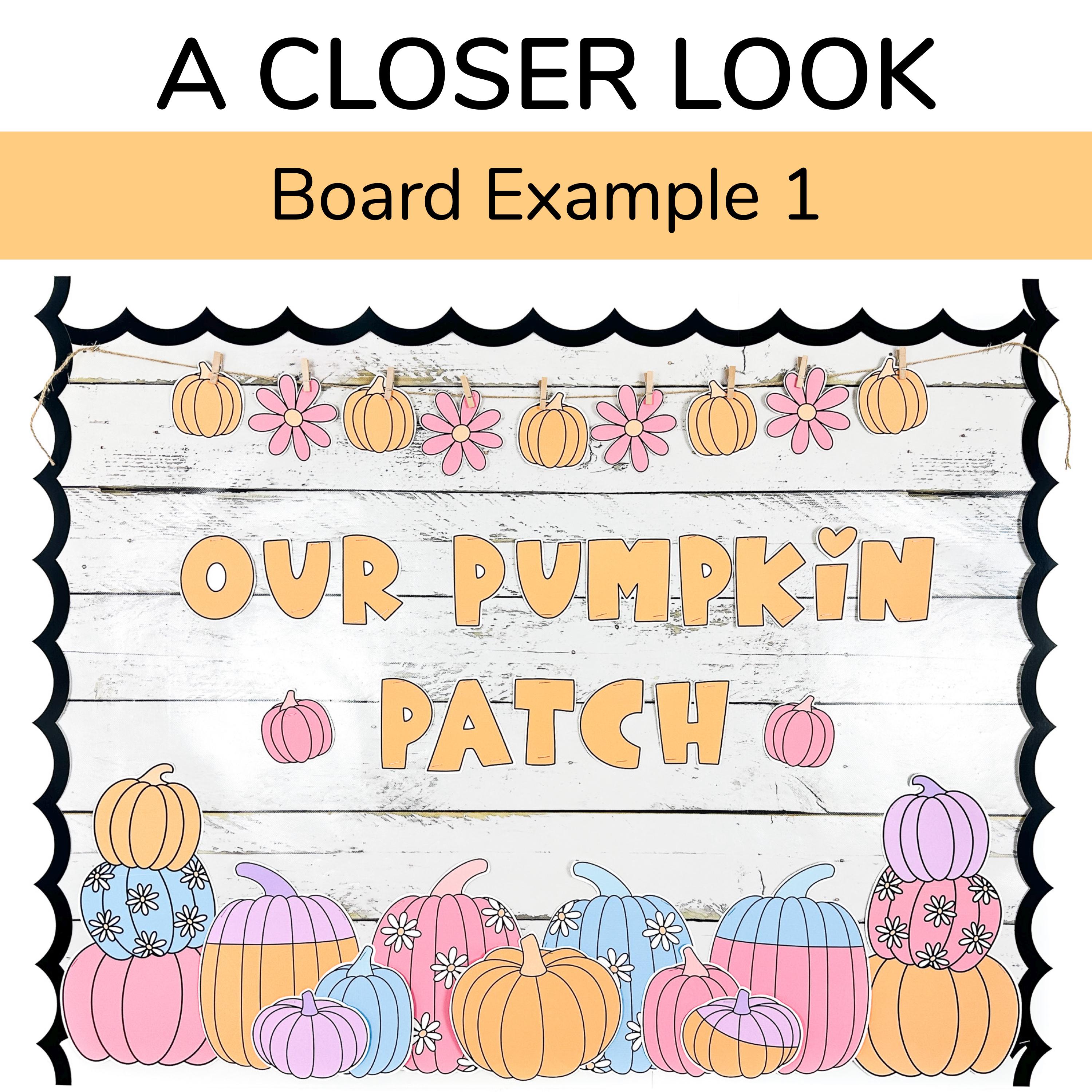 Fall Bulletin Board Kit, October Bulletin Board, Pumpkin Bulletin Board ...