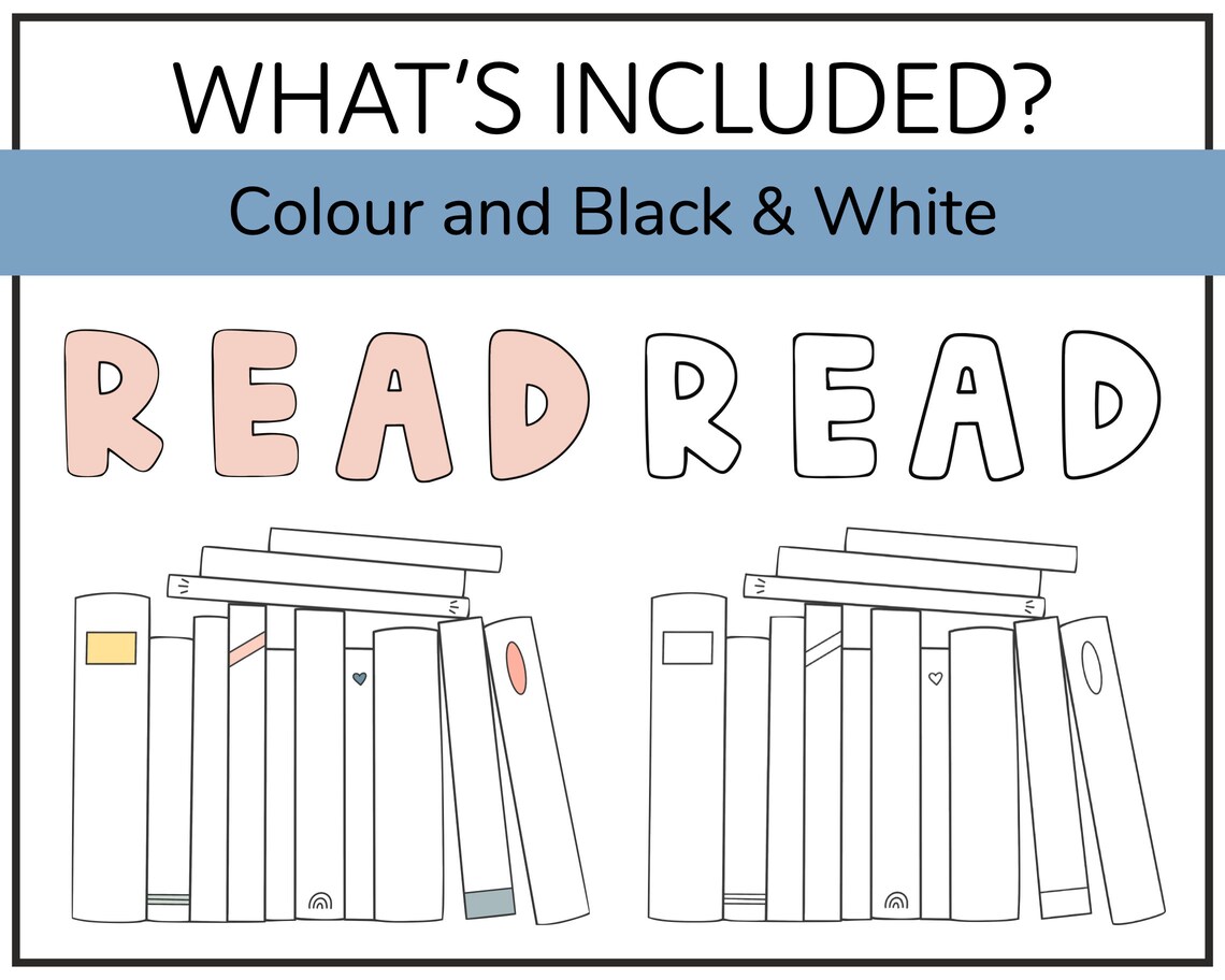 Books We've Read Bulletin Board Kit Books We (Instant Download) - Etsy