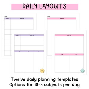 Teacher Planner Printable + Undated - Teacher Lesson Planner, Gradebook ...