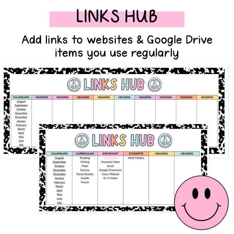 Digital Teacher Planner | Google Sheets Teacher Planner 2025-2026 ...
