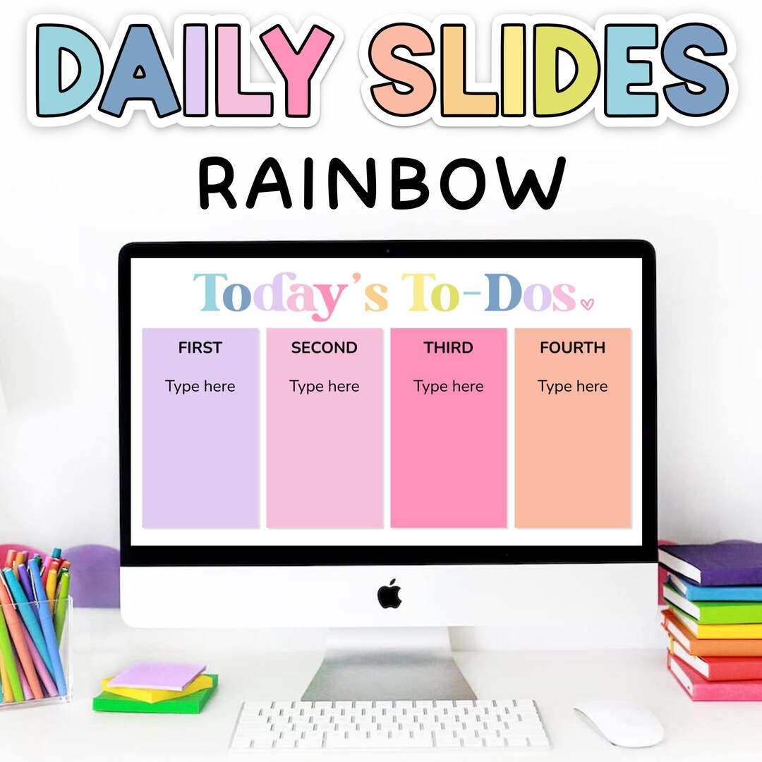 Google Slides™ Template for Teachers Including Morning Slides, Class ...