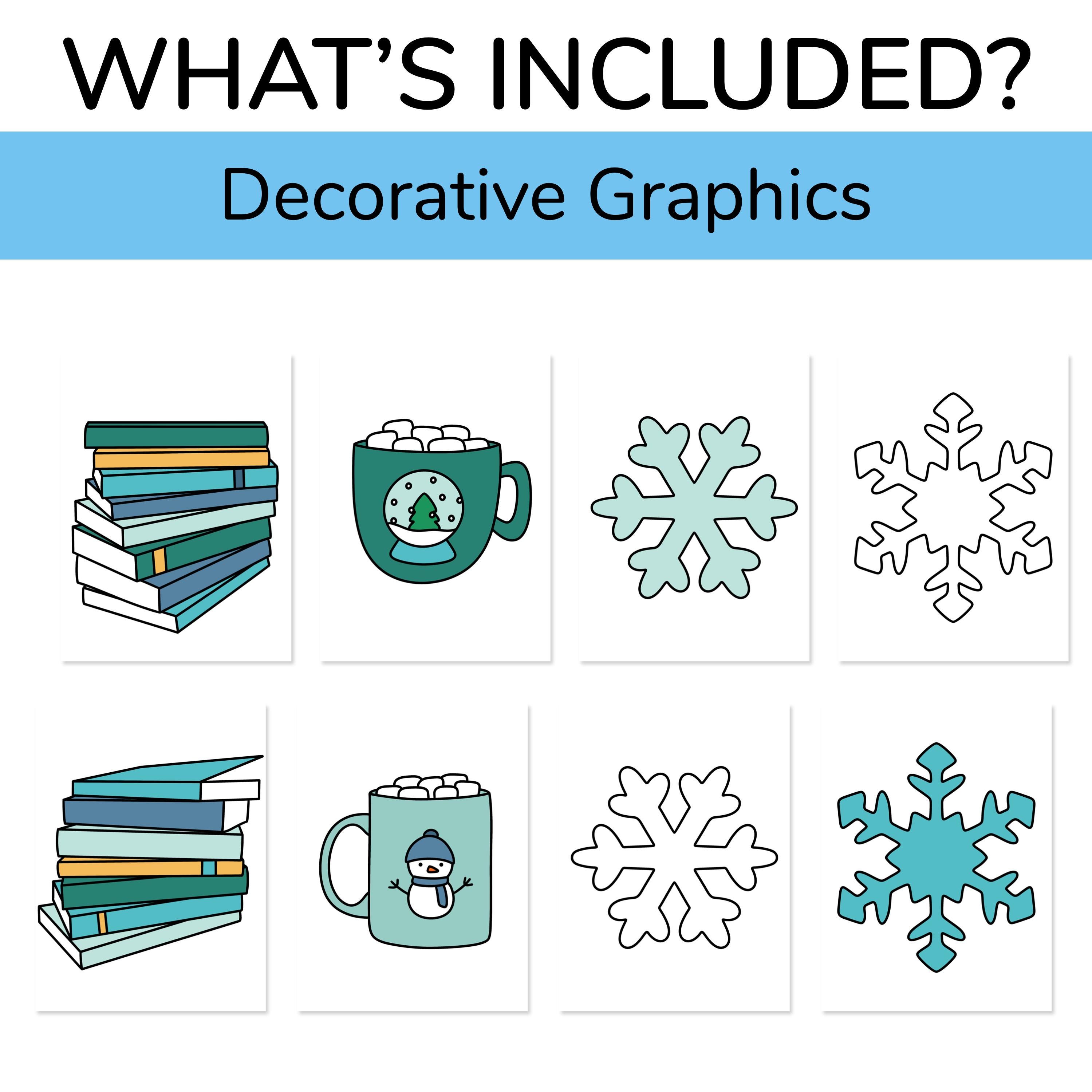 Winter Bulletin Board Kit, Winter Reading & Fireplace Bulletin Board - Etsy