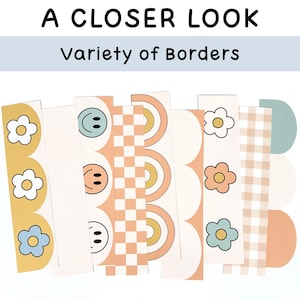 Boho Bulletin Board Borders - Printable Bulletin Board Borders Matches ...