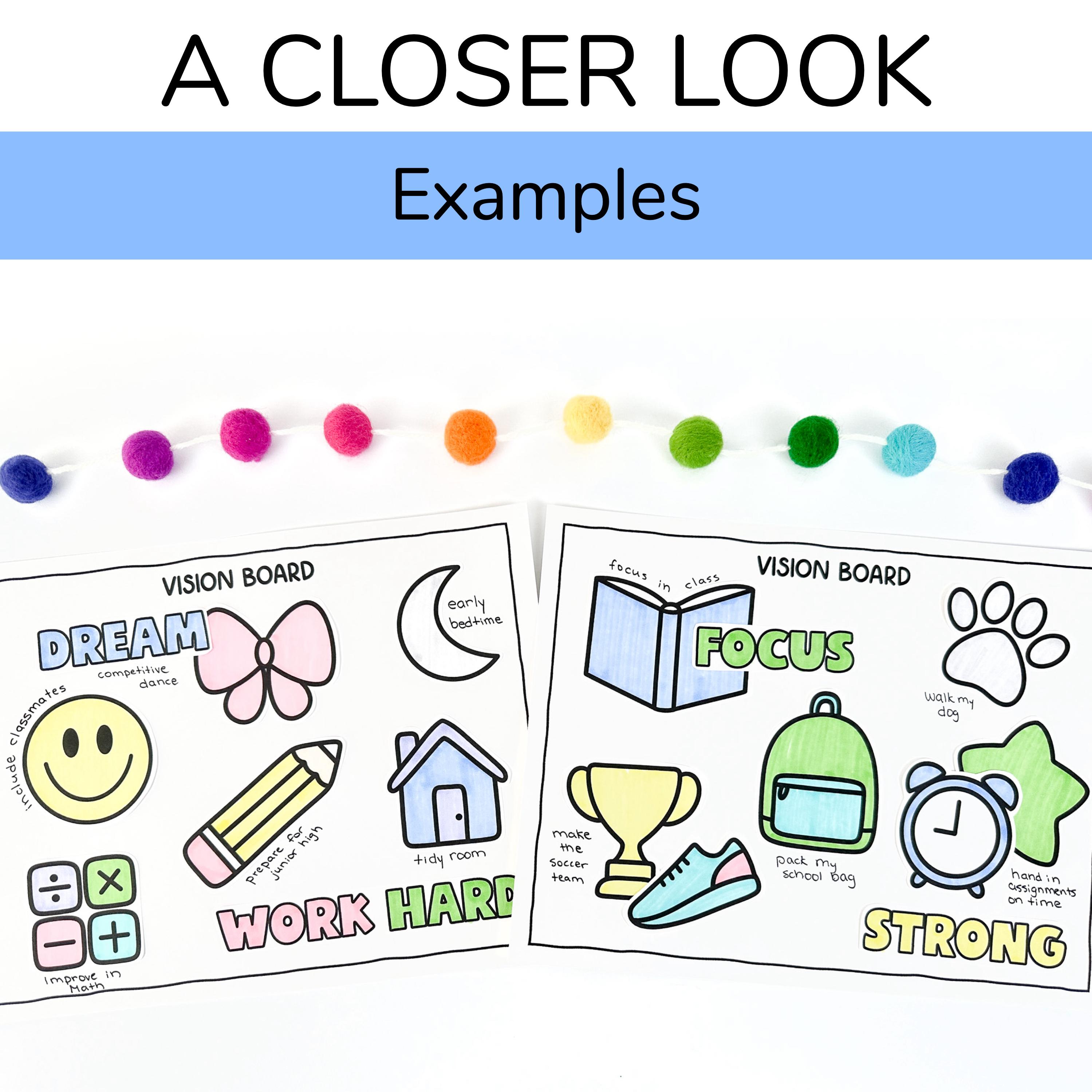 New Year Bulletin Board and Student Vision Board Craft & Writing - Etsy