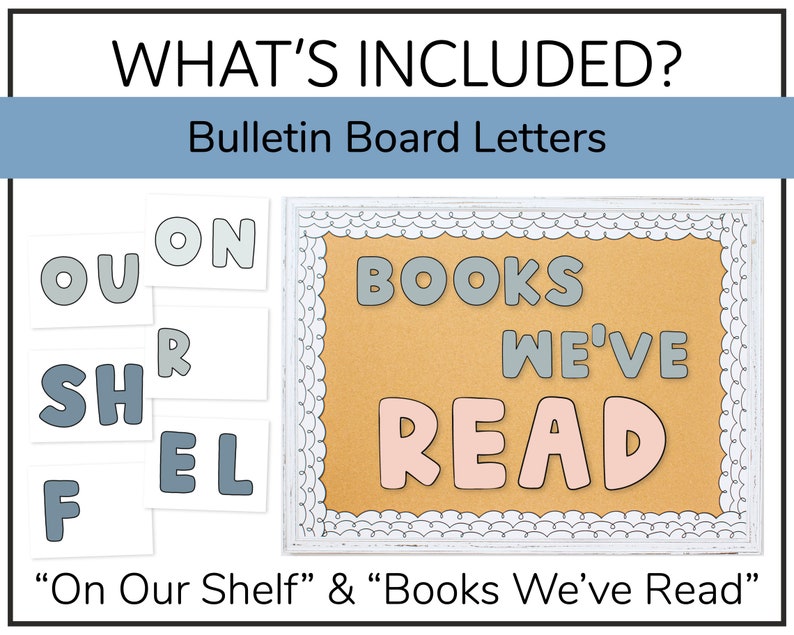 Books We've Read Bulletin Board Kit Books We (Instant Download) - Etsy