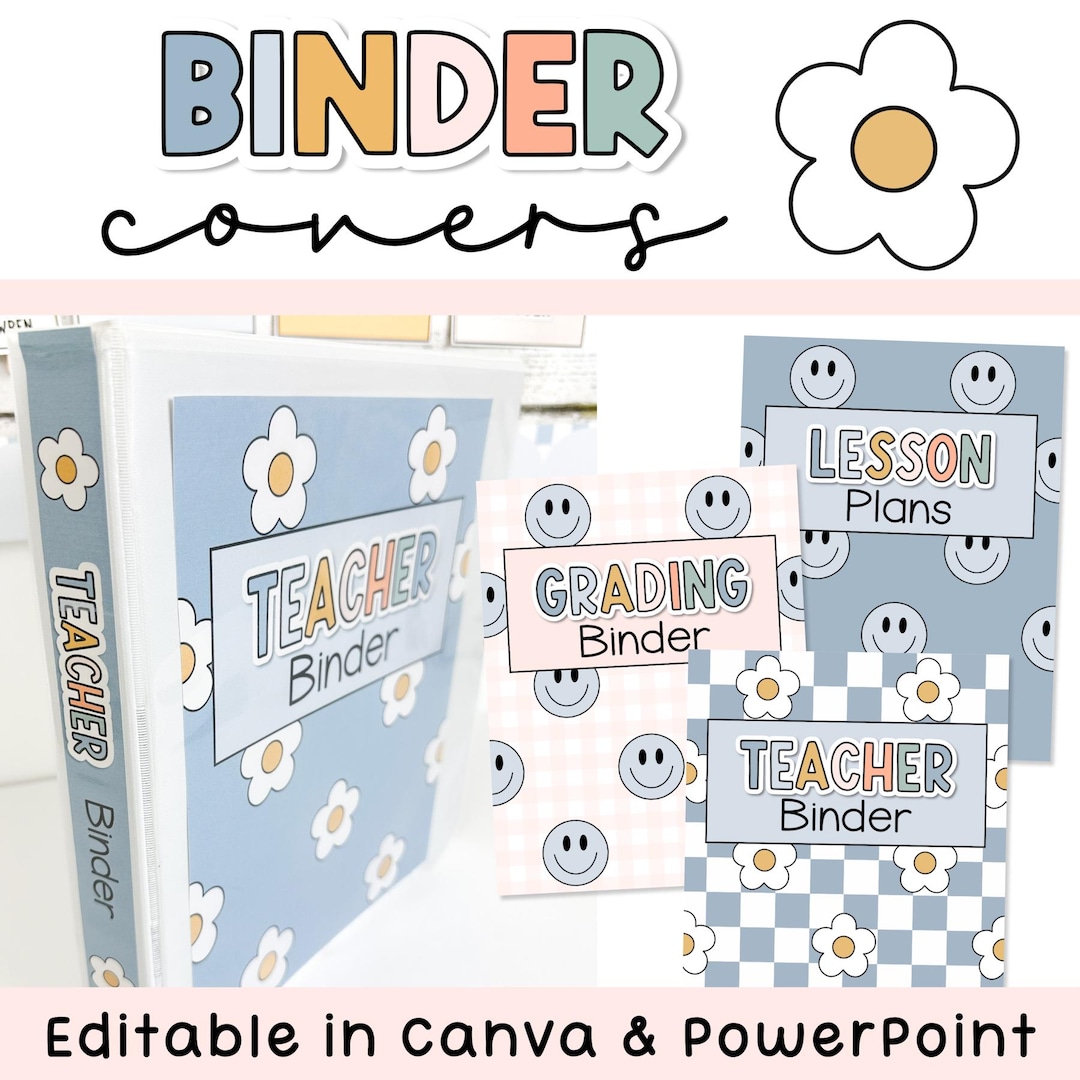 Teacher Binder Covers - Editable, Boho Binder Covers & Binder Spine ...