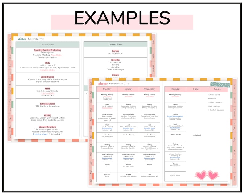 Retro Digital Teacher Planner, Google Slides Teacher Planner, Retro ...