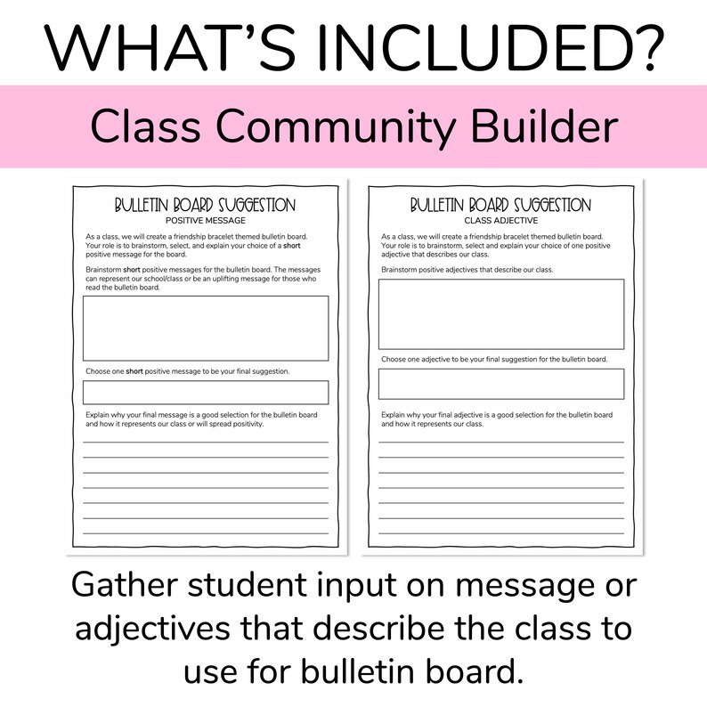 Friendship Bulletin Board Set in Our Era Bulletin Board End of Year ...