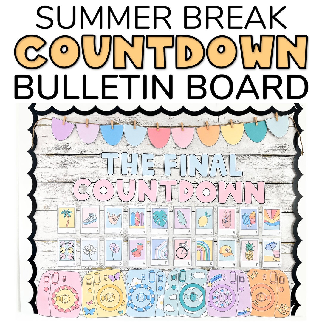 Summer Bulletin Board | Summer Countdown Bulletin Board | Summer ...