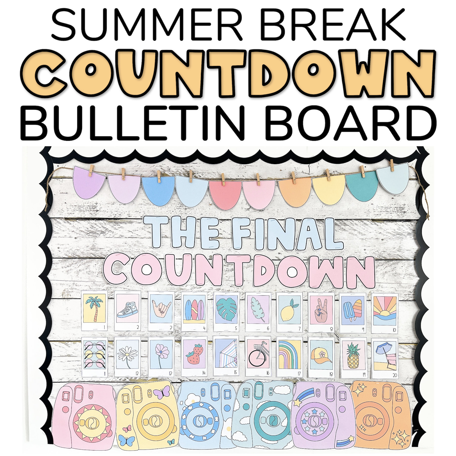 Summer Bulletin Board Summer Countdown Bulletin Board Summer Classroom ...