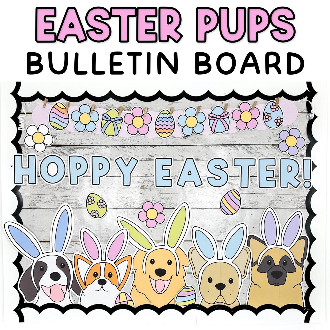 Spring Bulletin Board Kit, Easter Bulletin Board & April Bulletin Board ...