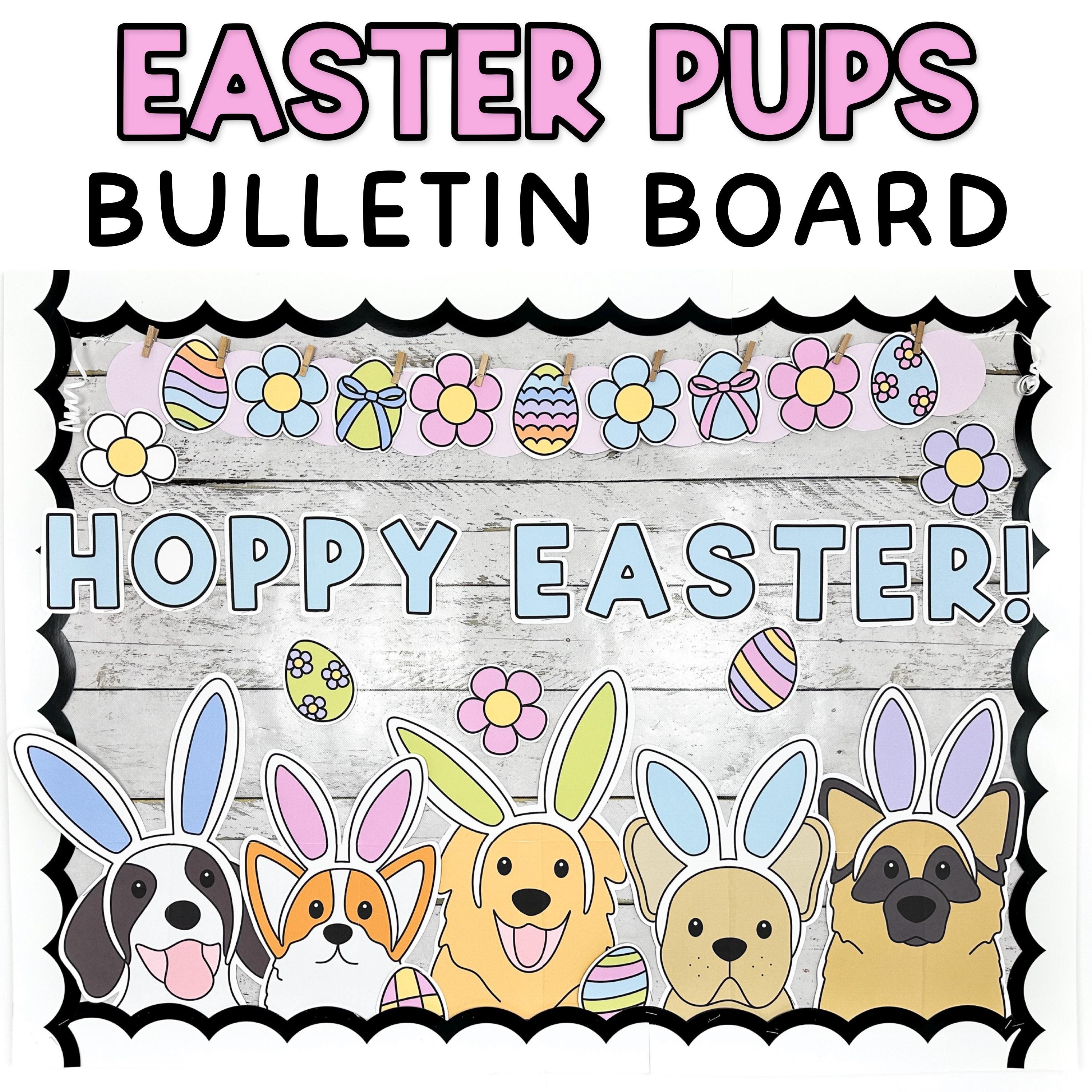 Spring Bulletin Board Kit, Easter Bulletin Board & April Bulletin Board ...