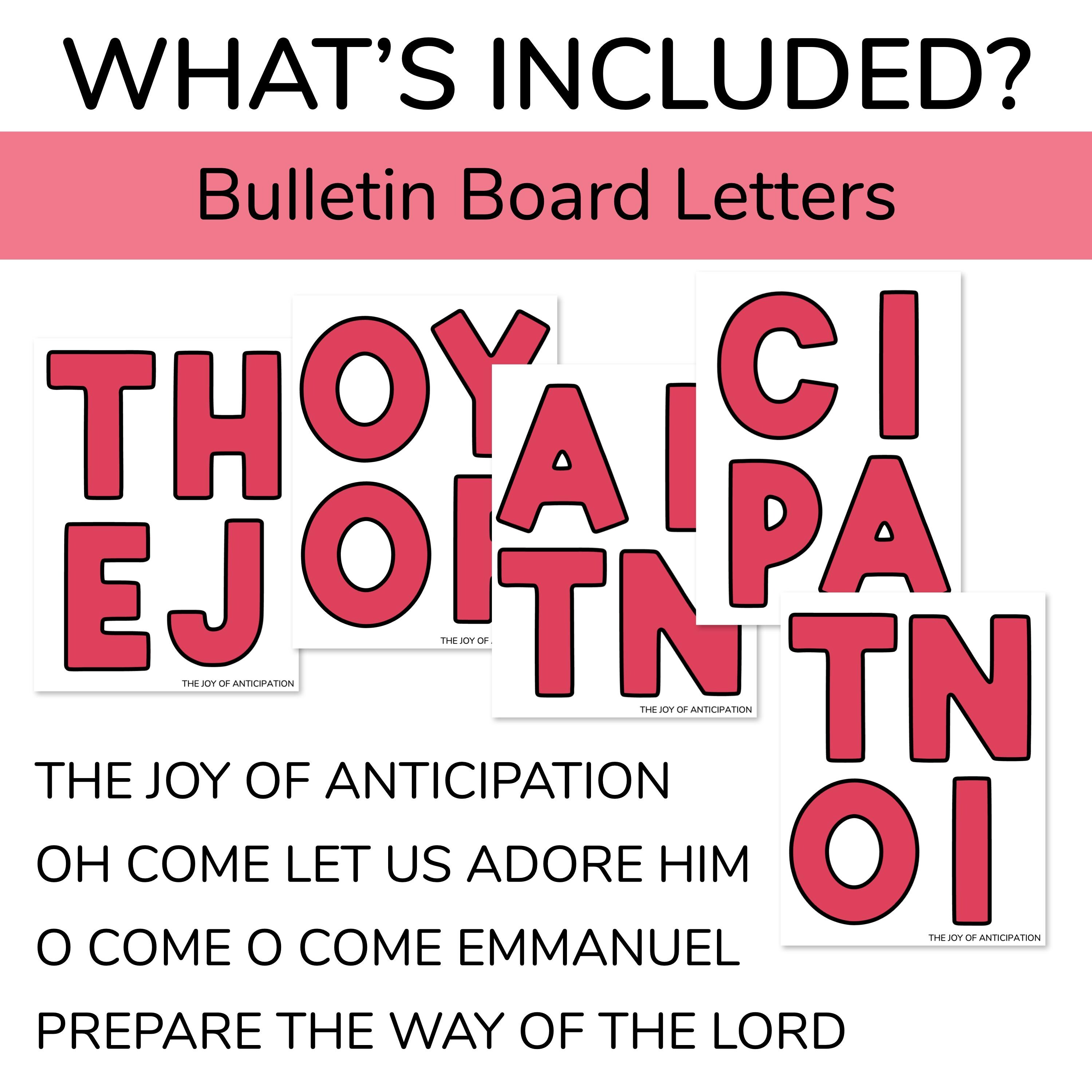 Advent Bulletin Board for Catholic Advent Wreath Display - Etsy