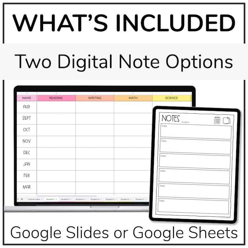 Digital Teacher Binder for Teacher Notes, Student Observations and ...