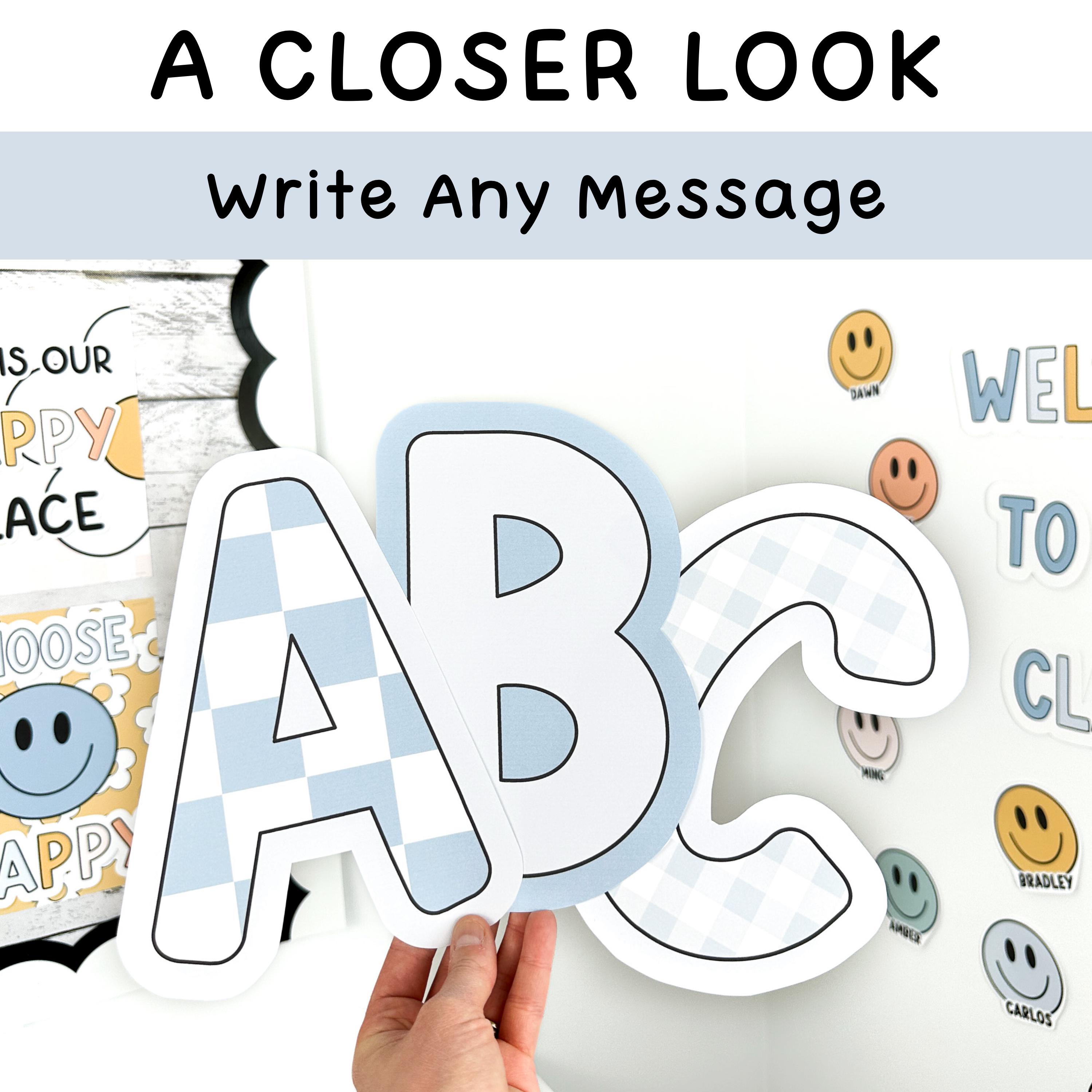 Boho Bulletin Board Letters & Printable Bulletin Board Letters - Etsy