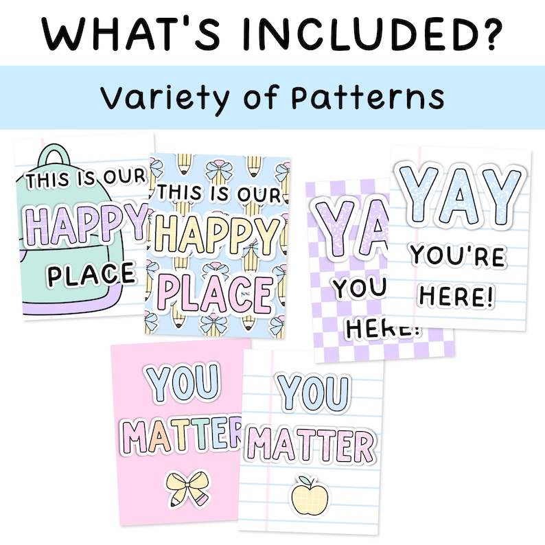 Pastel Classroom Posters for Pastel & Composition Notebook Classroom ...