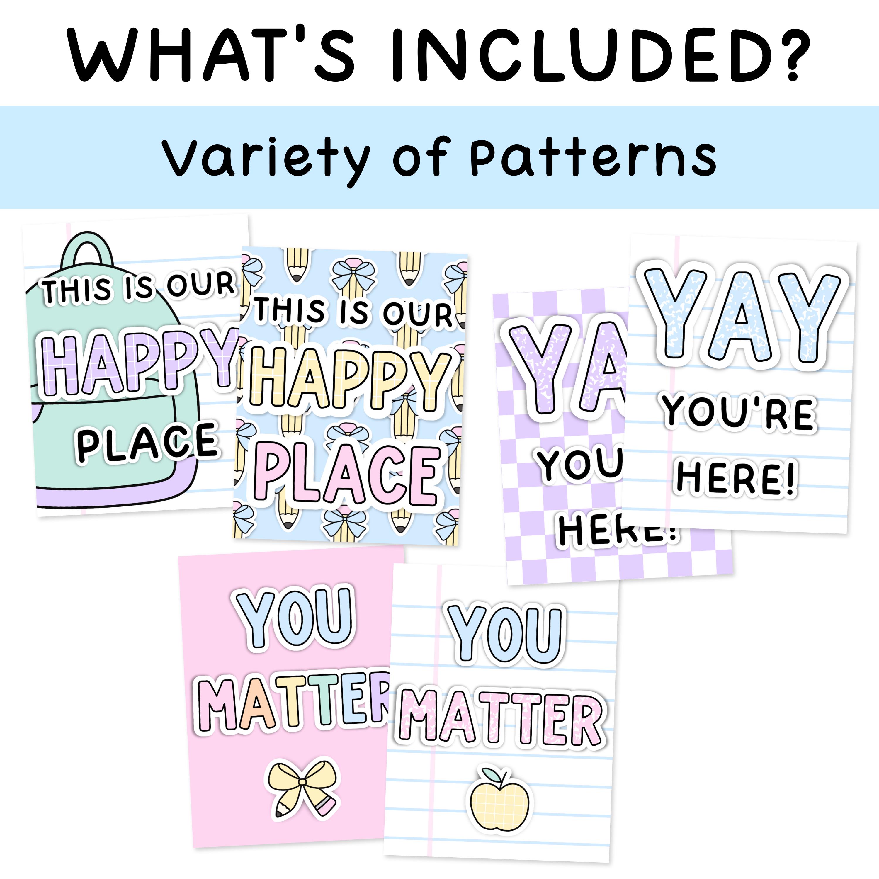 Pastel Classroom Posters for Pastel & Composition Notebook Classroom ...