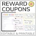Classroom Reward System - Reward Coupons for Classroom Management - Etsy
