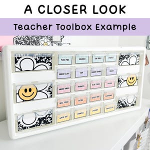 Composition Notebook Labels for Teacher Toolbox- Editable for Pastel ...