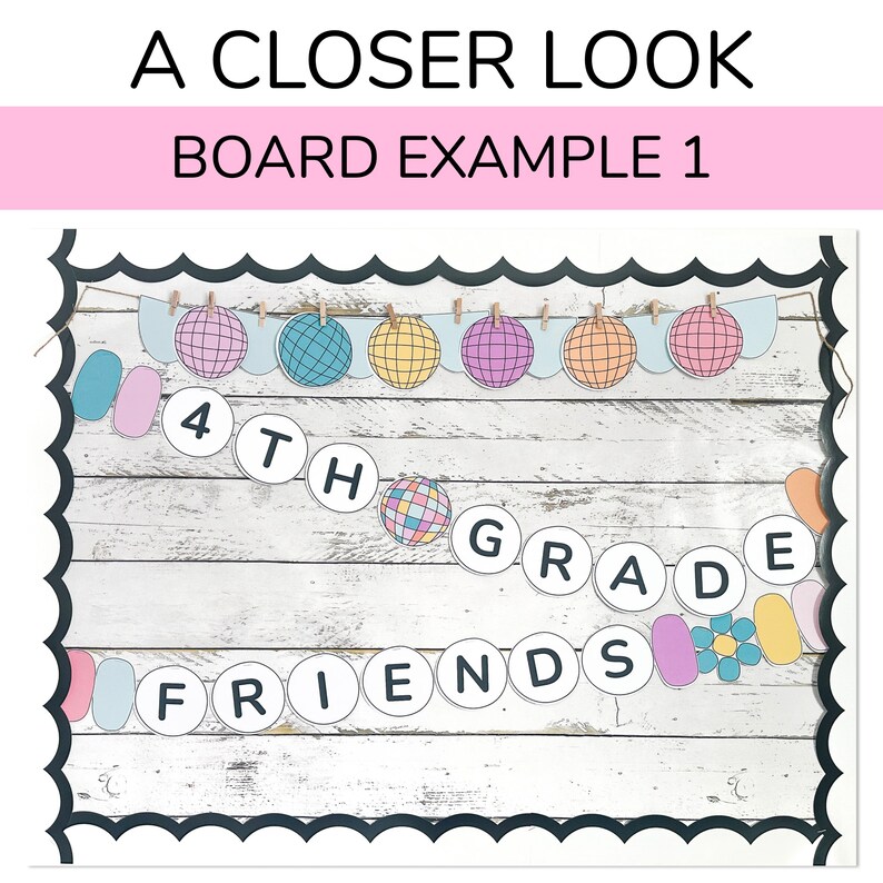 Friendship Bulletin Board Set in Our Era Bulletin Board End of Year ...