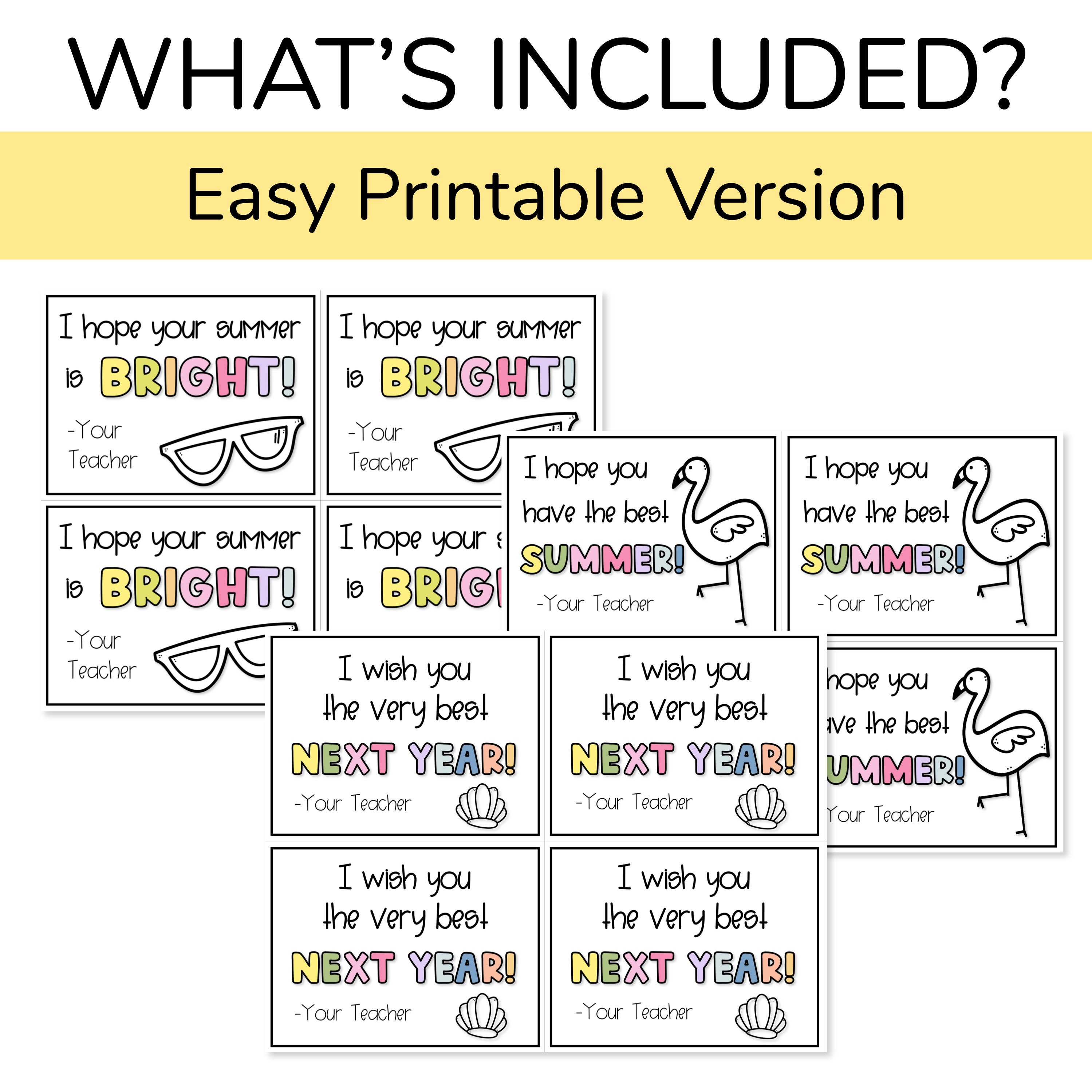 End of Year Student Gift Tags for Student Gifts From Teacher - Etsy