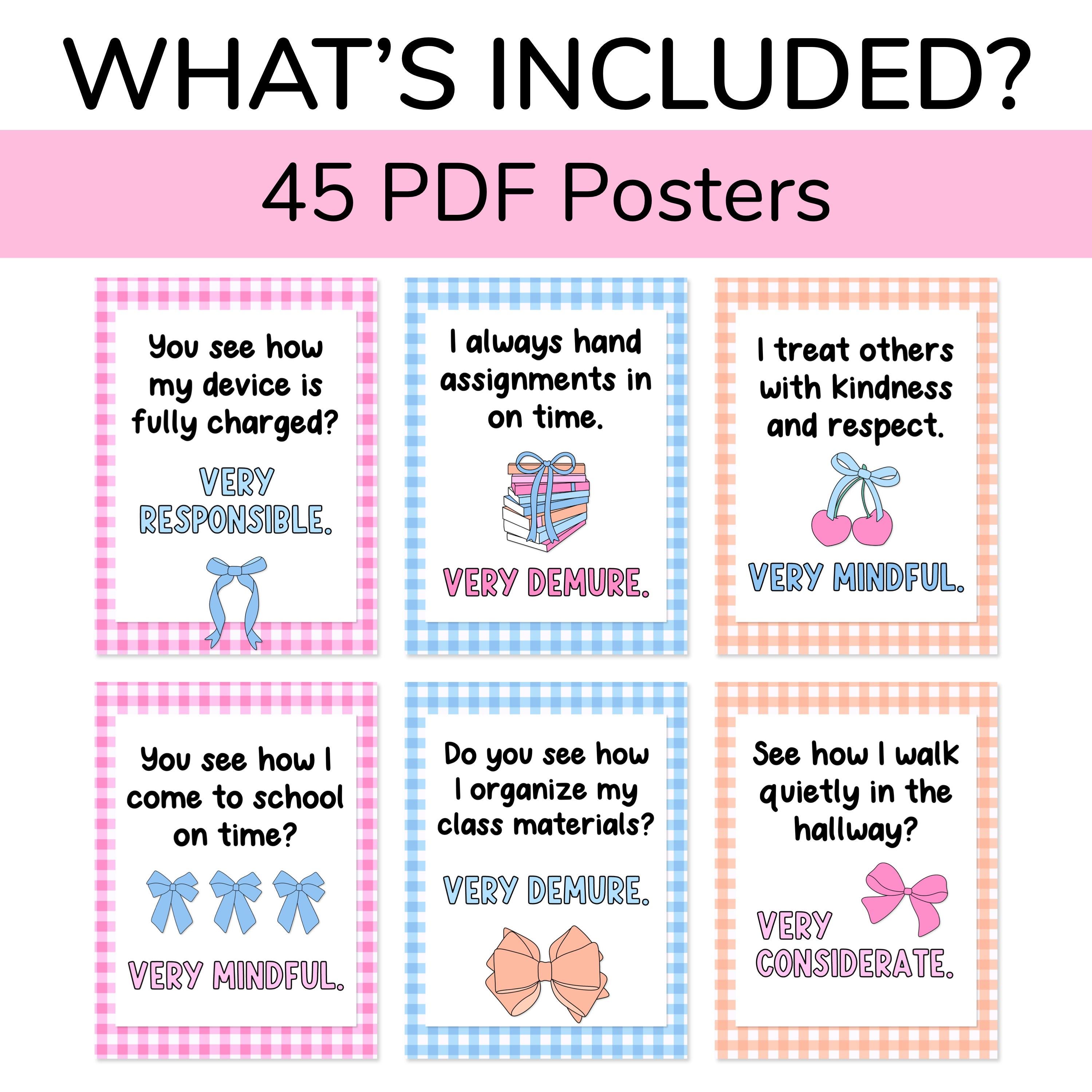 Very Demure Classroom Posters for Composition Notebook Classroom Decor ...